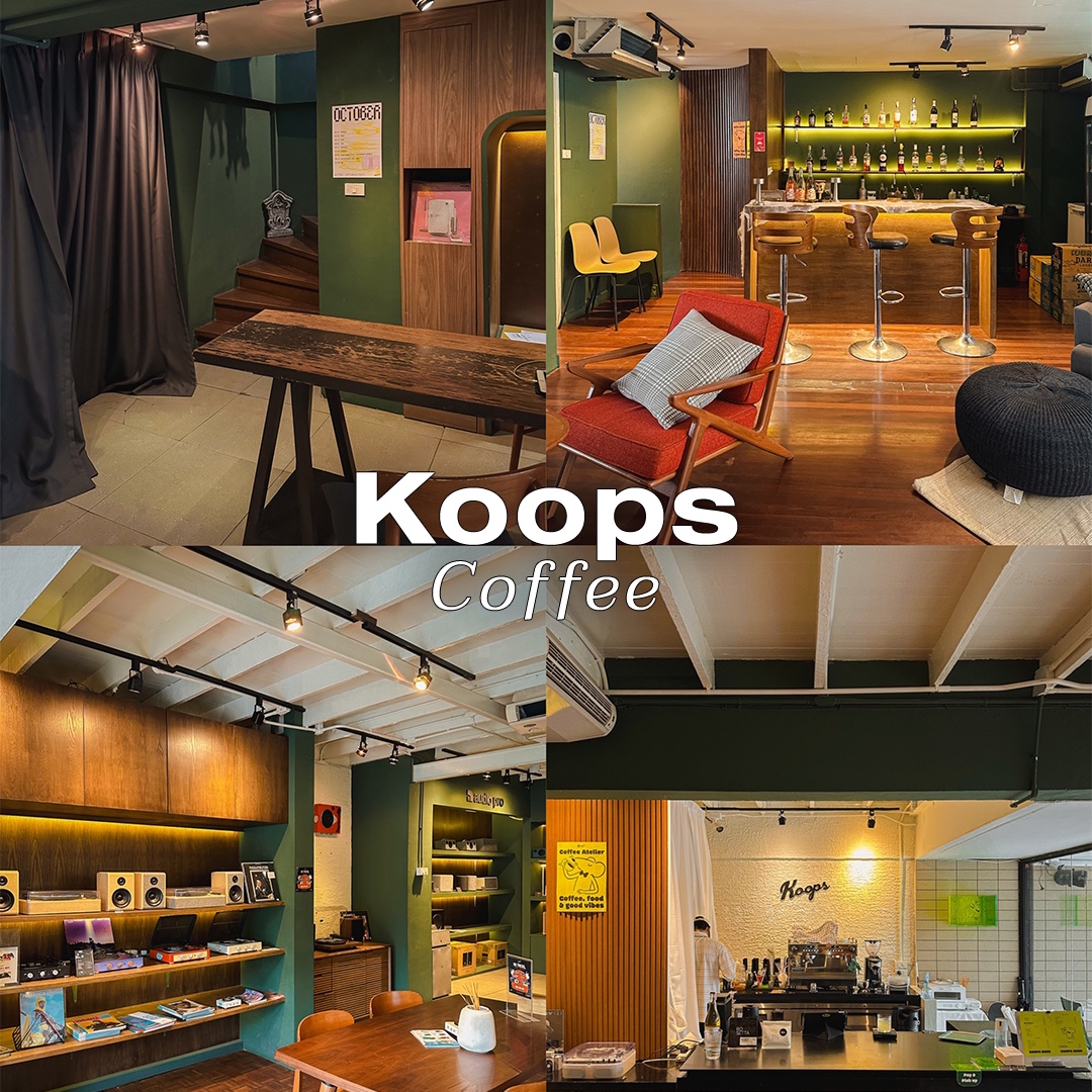 KOOPS COFFEE ; ร้านคาเฟ่และแผ่นสียงลับๆย่านเอกมัย มู้ดดีมาก!