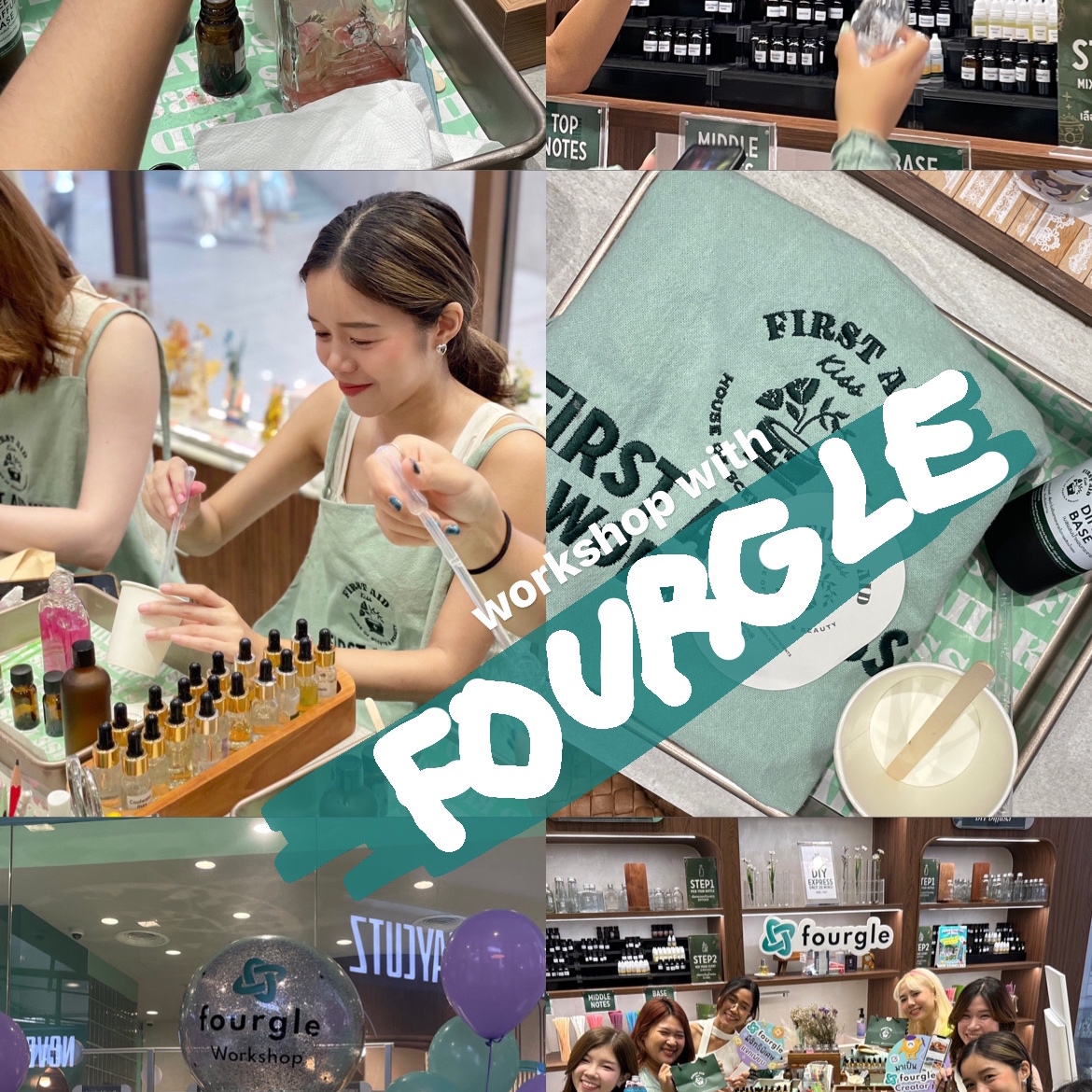workshop ทำน้ำหอมdiffuser ที่มีชิ้นเดียวในโลกกับ fourgle
