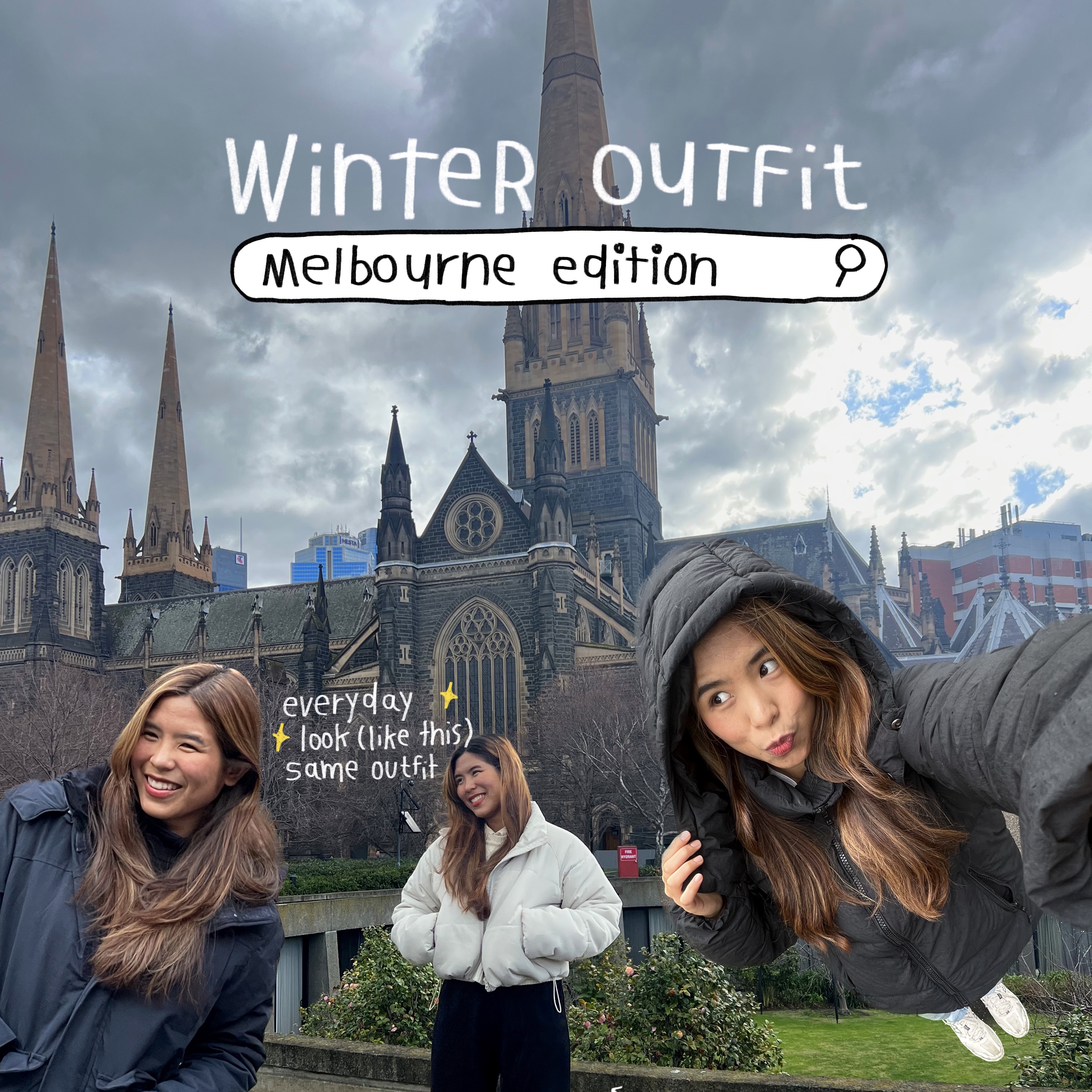 Winter outfit-melbourne edition 8-15°C ลุคชิวหน้าหนาว