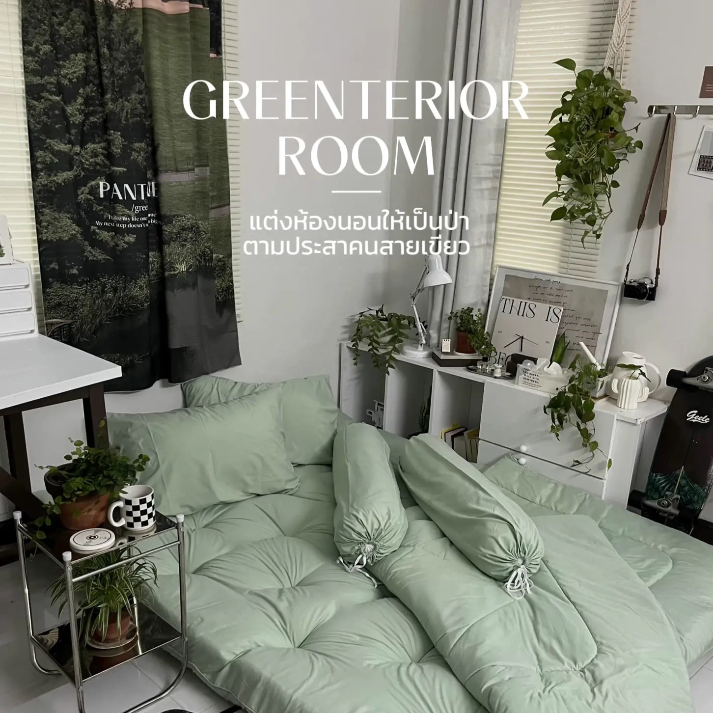 greenterior room แต่งห้องให้เป็นป่า ตามประสาคนสายเขียว
