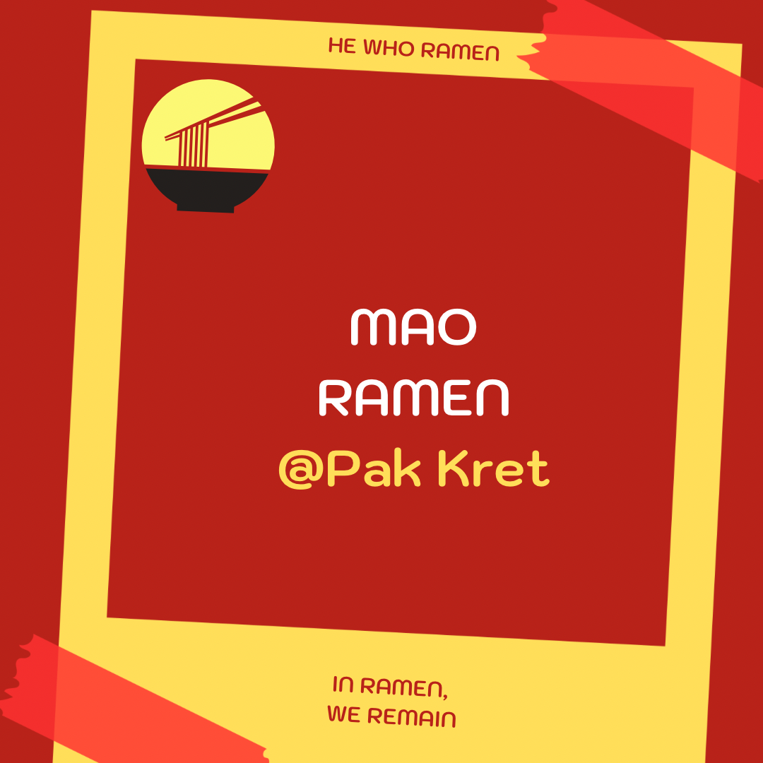 หากอยากหาราเมงอร่อยแบบแตกต่างไม่เหมือนใคร Mao Ramen คือคำตอบ