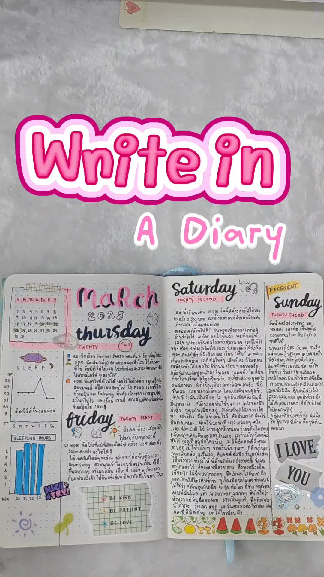 write in a diary
